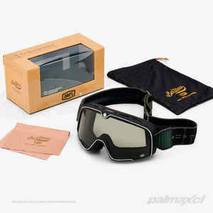 Antiparra Vintage Off-Road modelo Barstow Kalmus Silver Lens | 100 Per